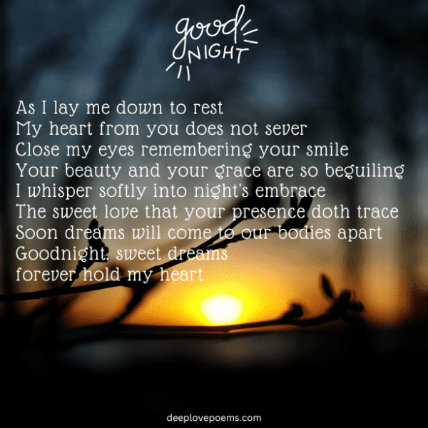 15 Goodnight Poem To Her - Deep Love Poems