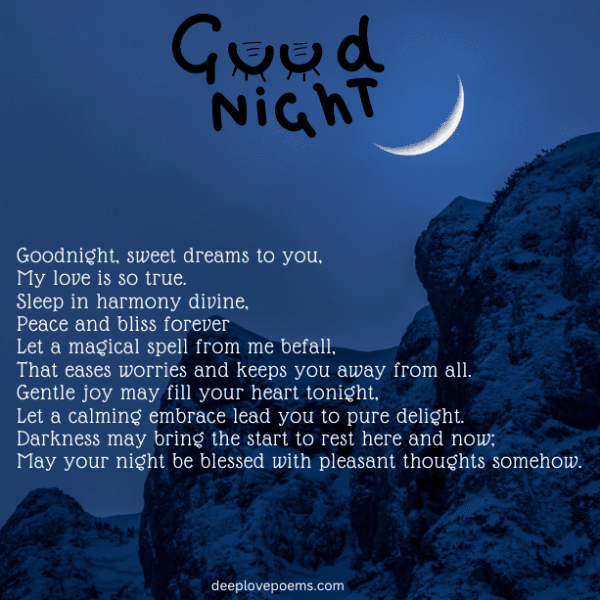 15 Goodnight Poem To Her - Deep Love Poems